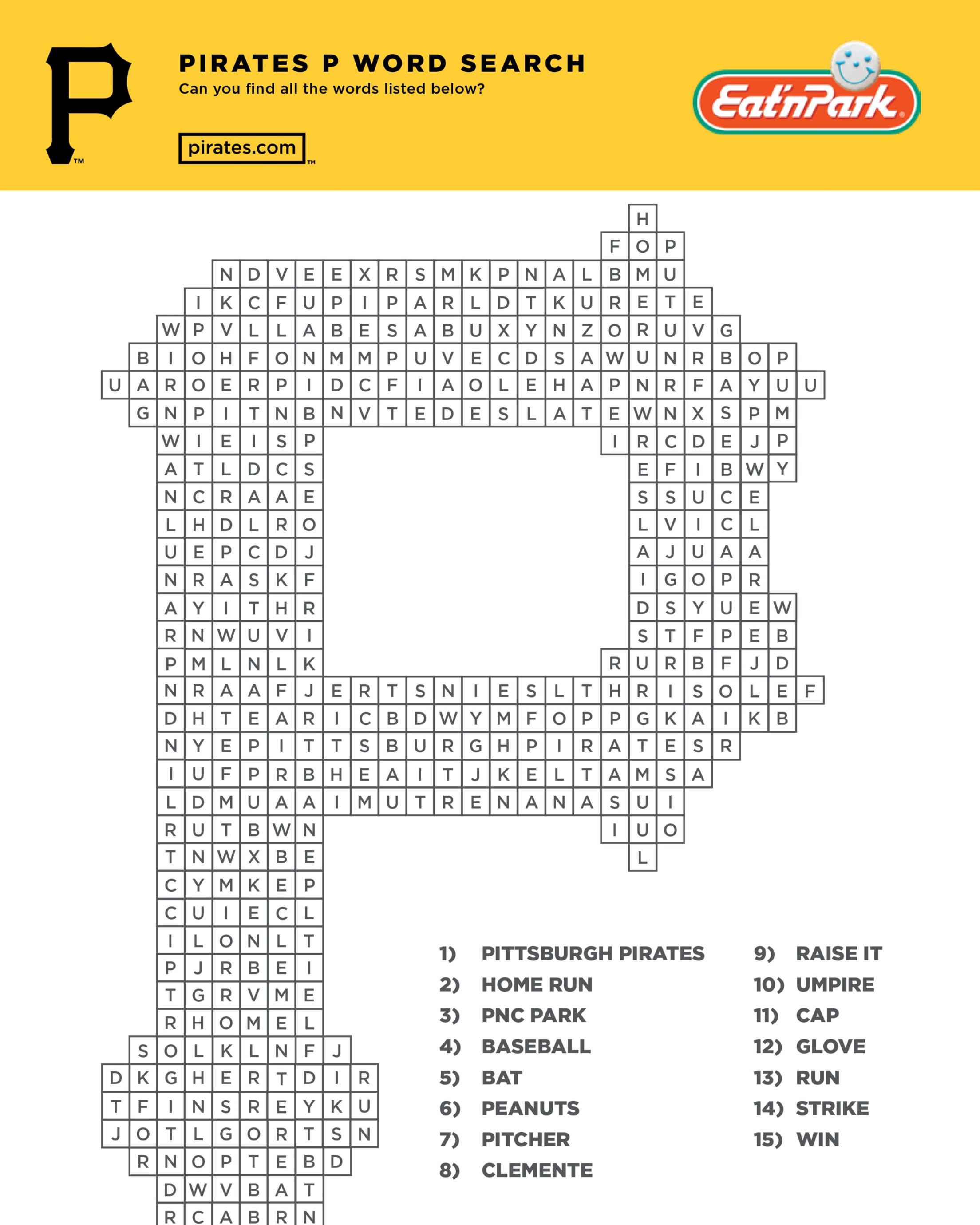 Activities | Pittsburgh Pirates