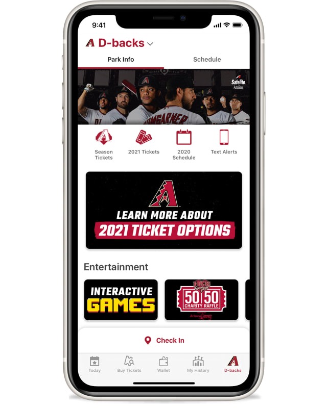 MLB Ballpark app | Arizona Diamondbacks