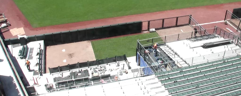 Construction Updates: Oracle Park Bullpens | San Francisco Giants