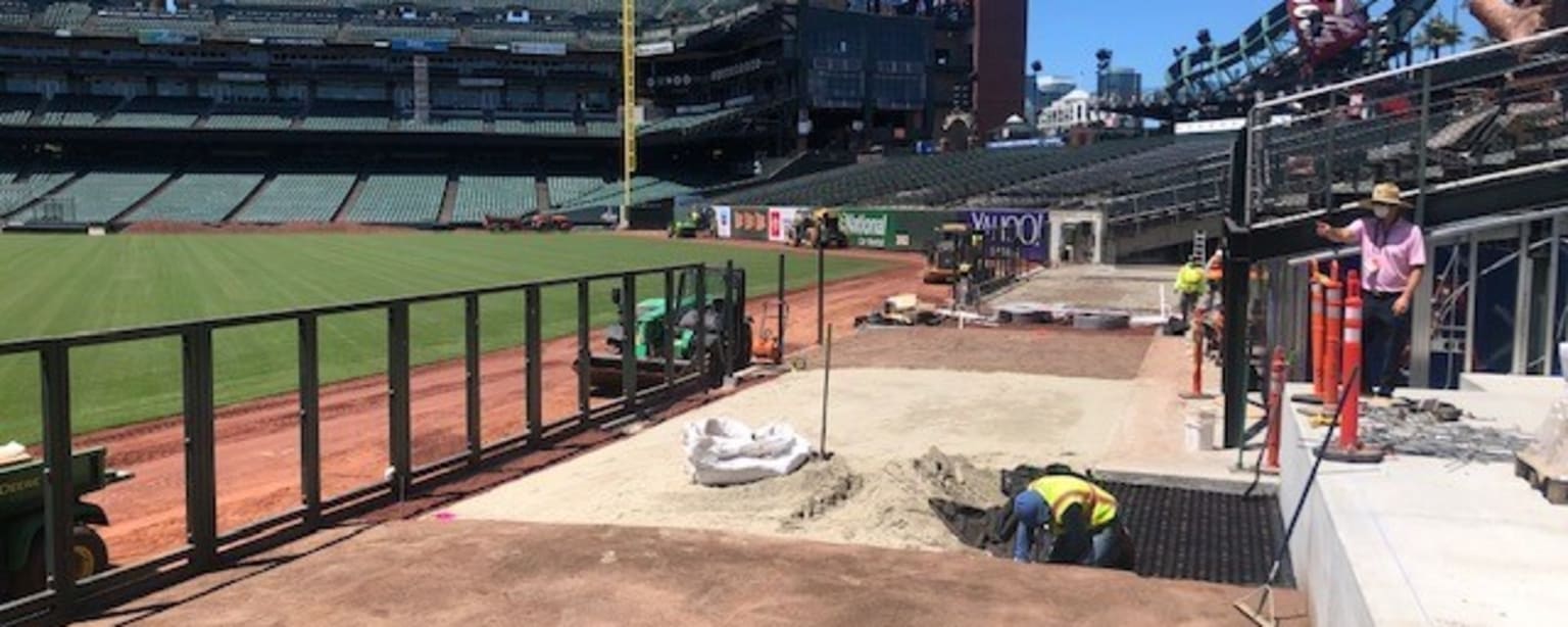 Construction Updates: Oracle Park Bullpens | San Francisco Giants