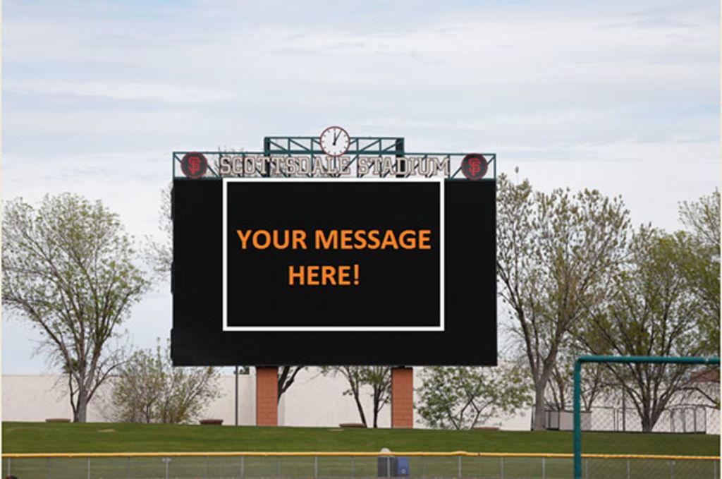 Giants Spring Training | Scoreboard Messages | San Francisco Giants