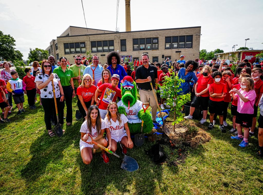 Tree Delivery to Fox Chase School | Philadelphia Phillies ...