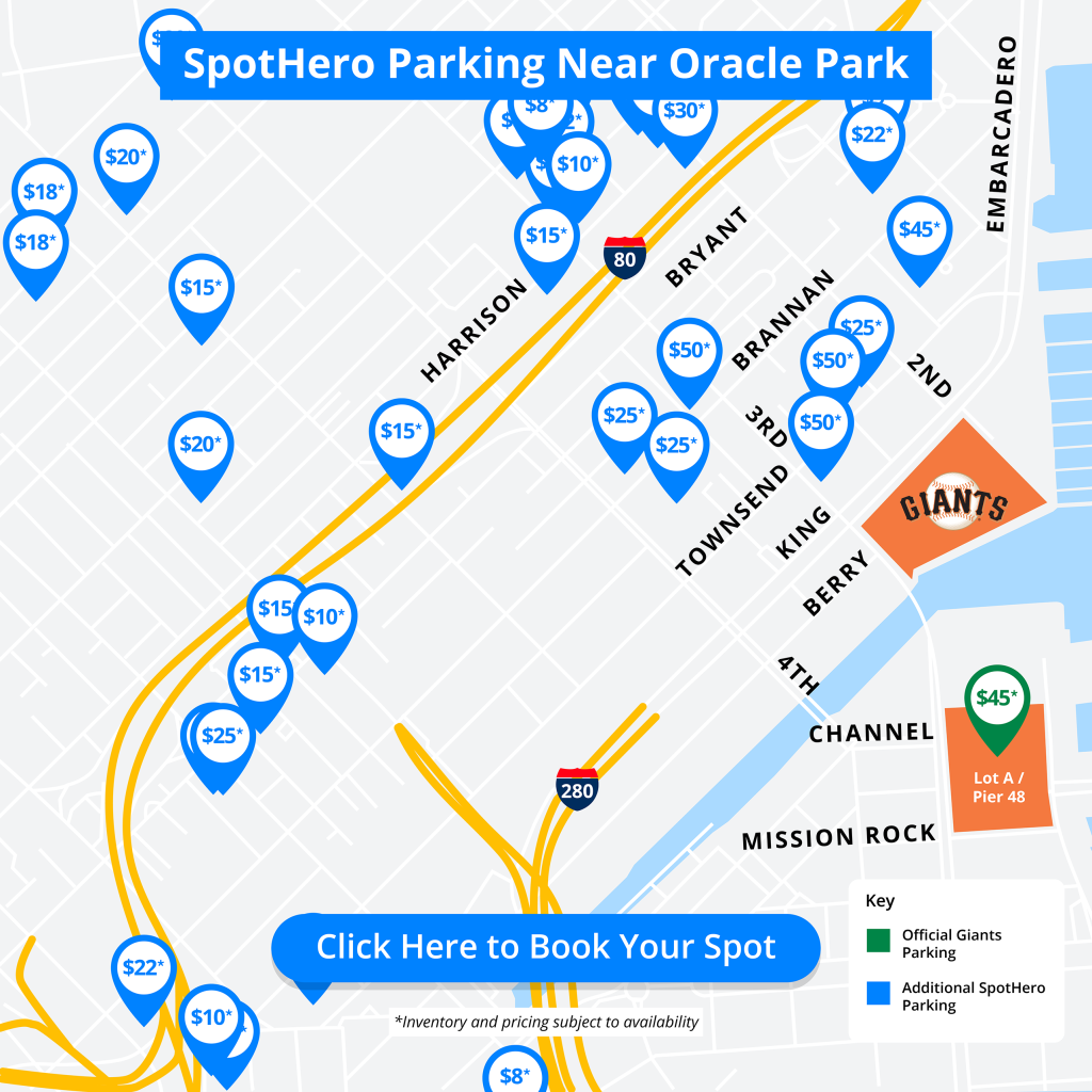 Getting to Oracle Park | Drive and Park | San Francisco Giants