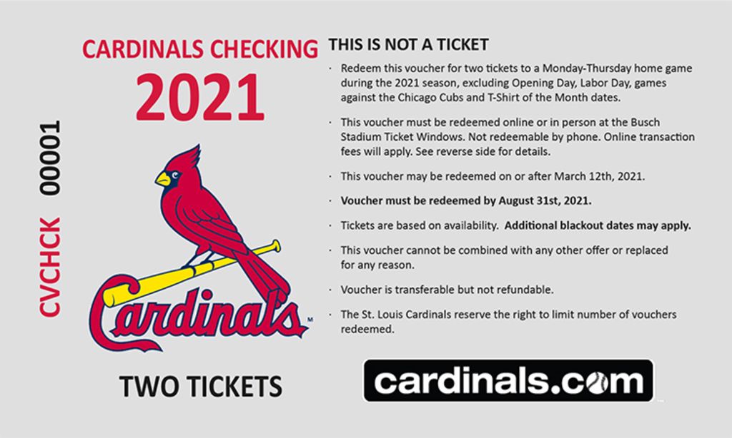 Cardinals Ticket Vouchers | St. Louis Cardinals