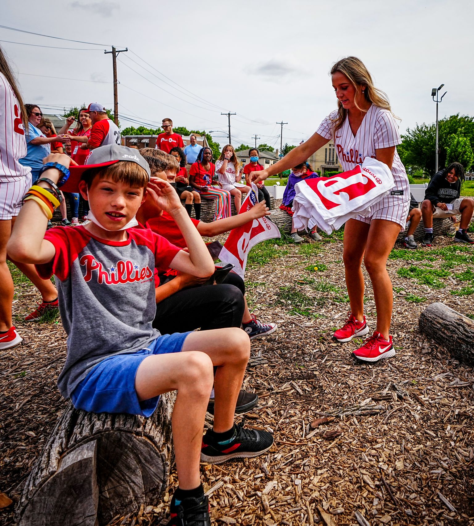 Tree Delivery to Fox Chase School | Philadelphia Phillies ...