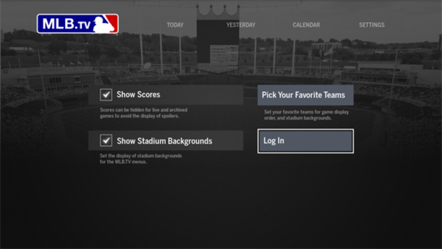 MLB.TV | Android TV | Viewing/Navigation | MLB.com
