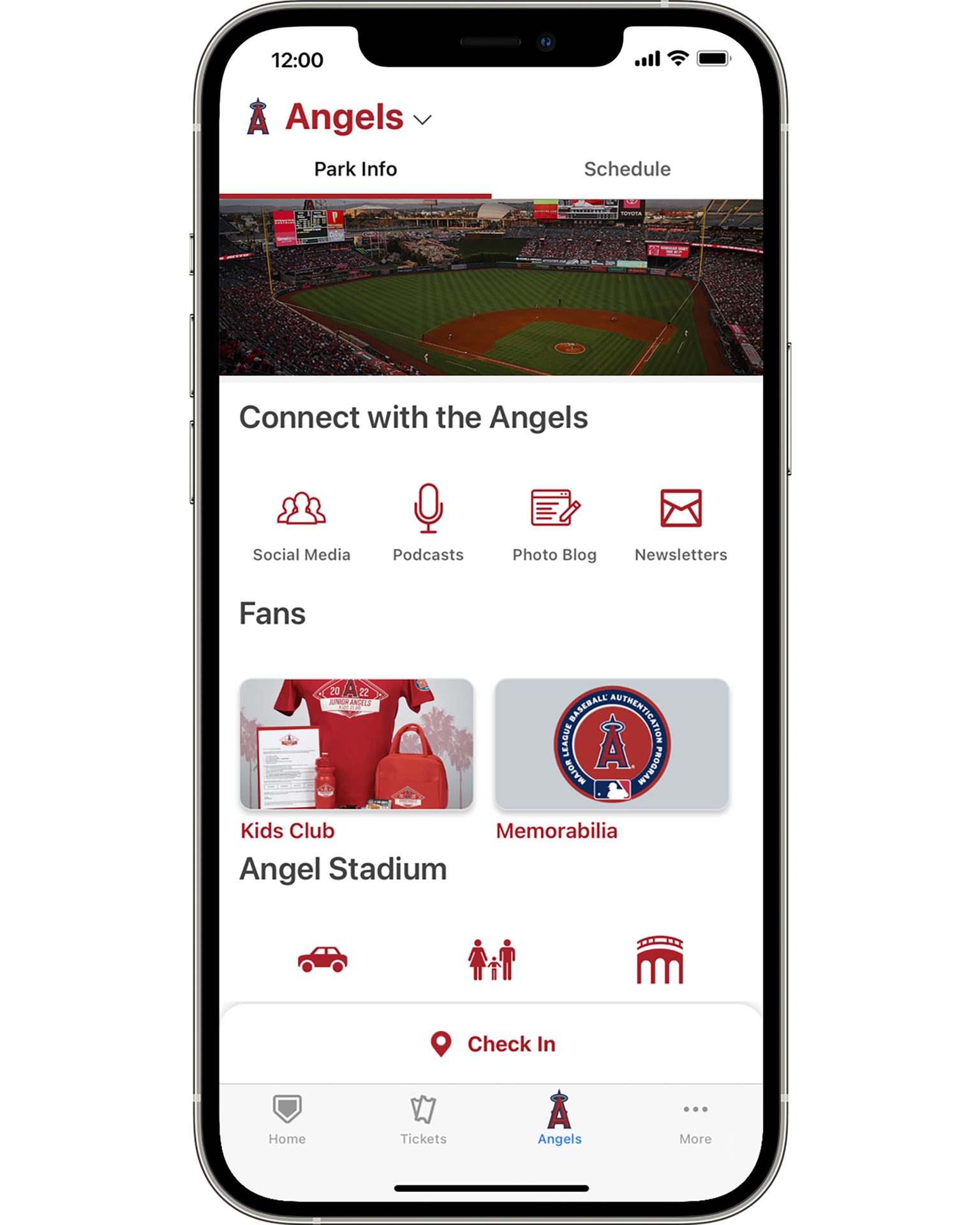 MLB Ballpark app | Los Angeles Angels