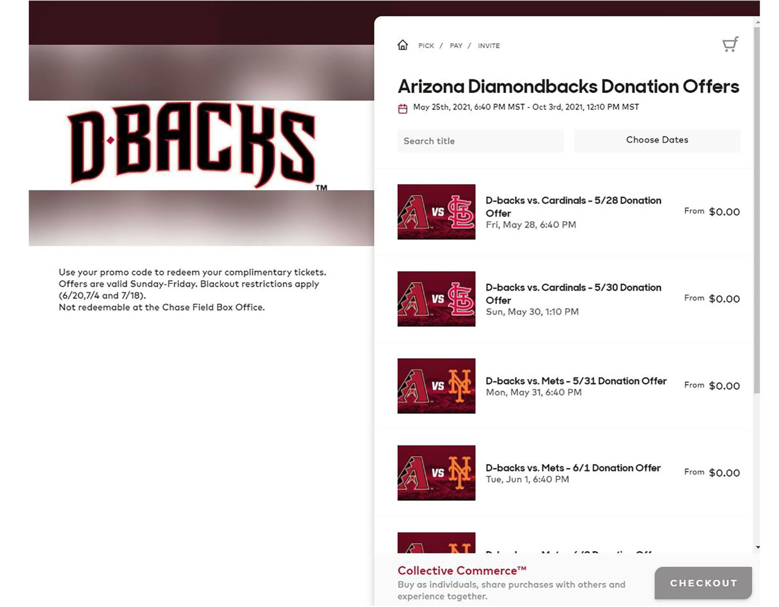 Ticket Voucher Redemption Instructions | Arizona Diamondbacks