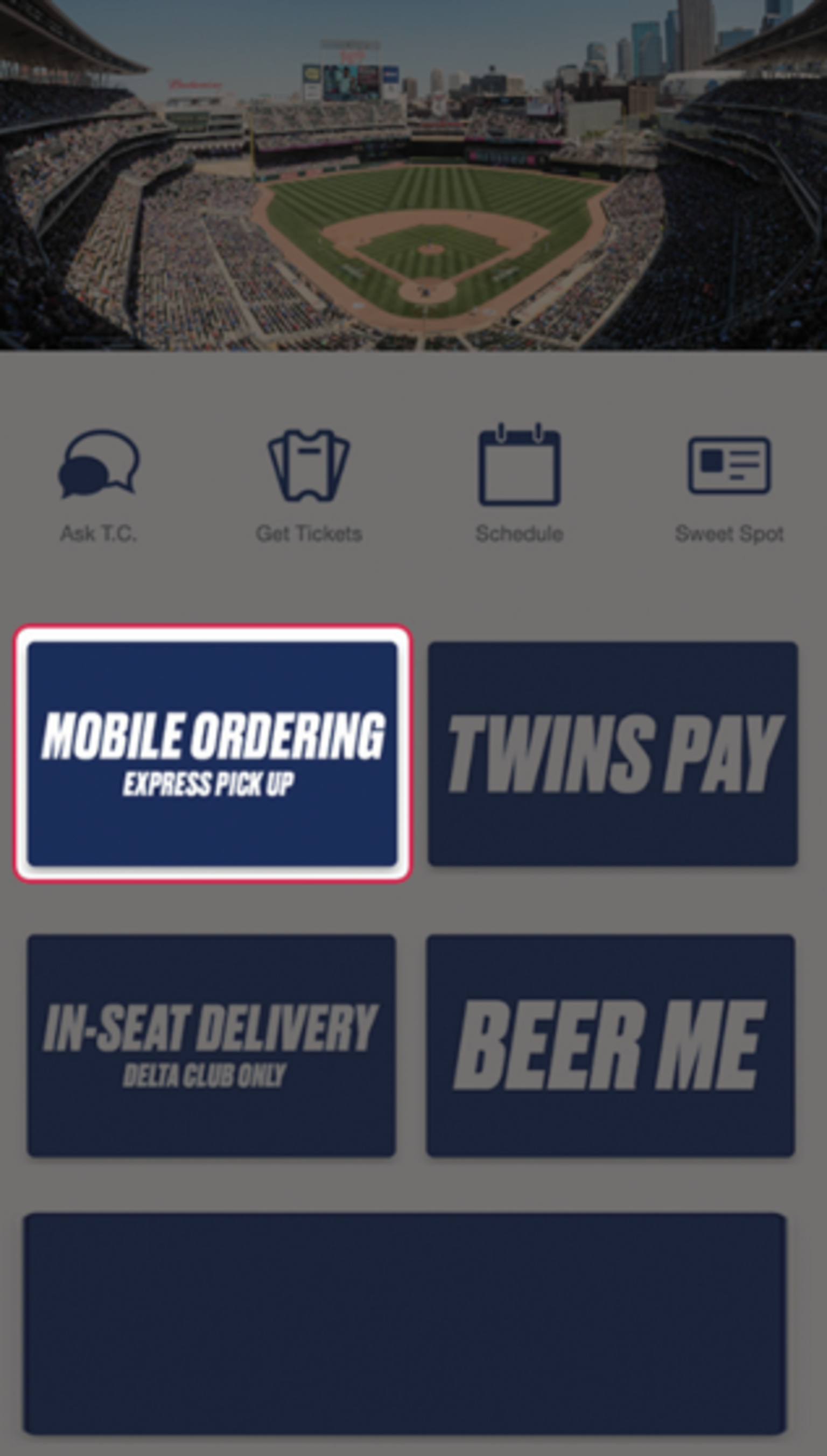 Mobile Ordering at Target Field | Ballpark | Minnesota Twins