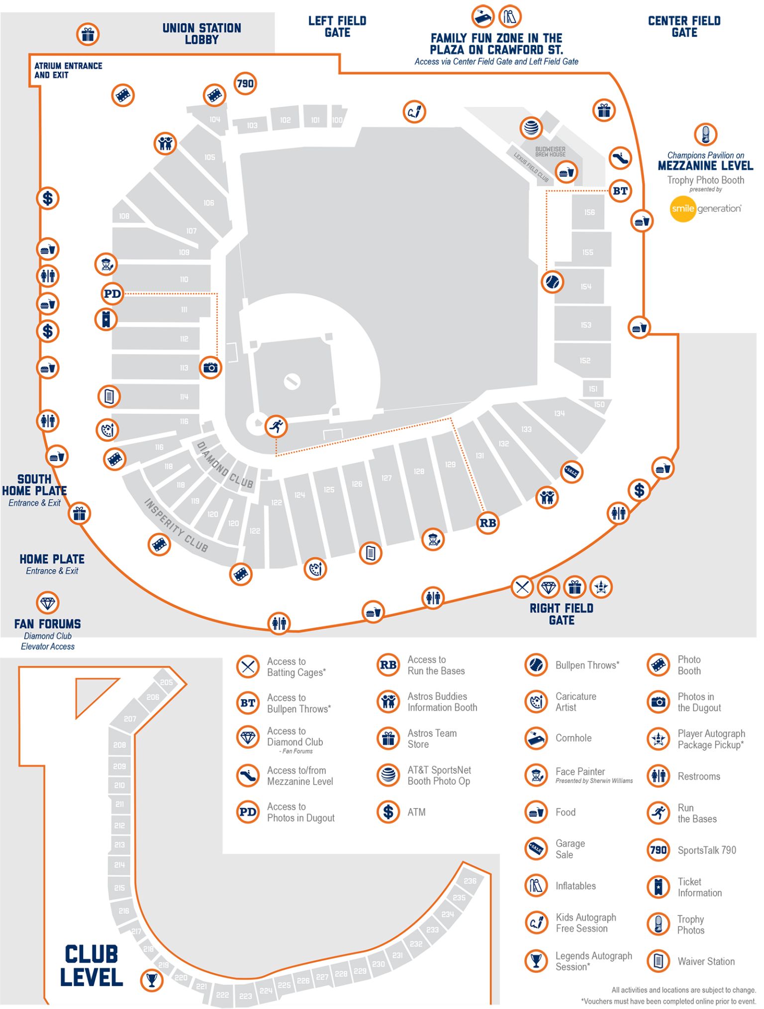 2022 Houston Astros FanFest | Activity Map | Houston Astros