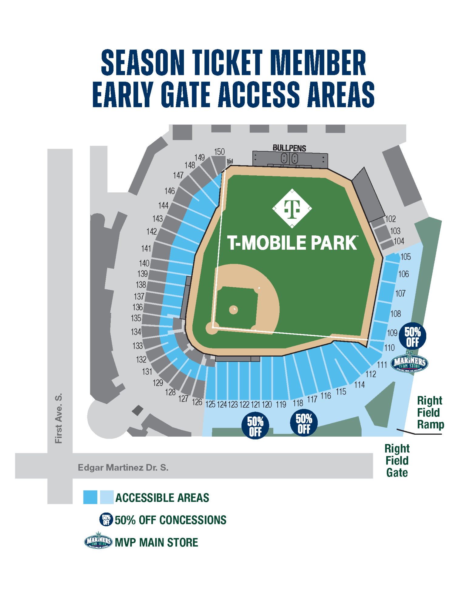 Season Ticket Member Early Gate Openings | Seattle Mariners