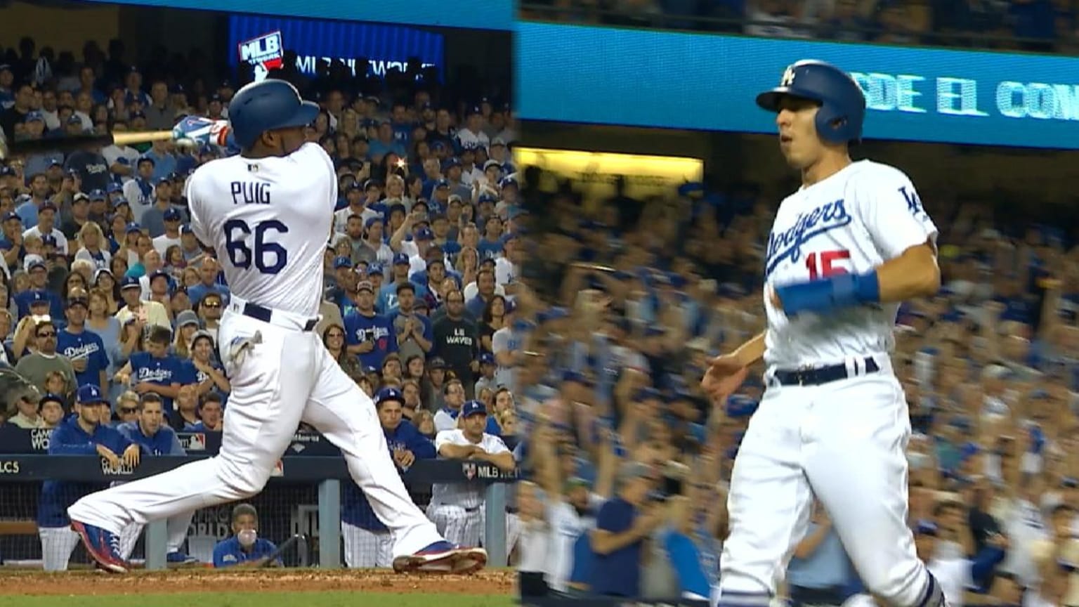 Dodgers score two in the 5th | 10/15/2017 | MLB.com