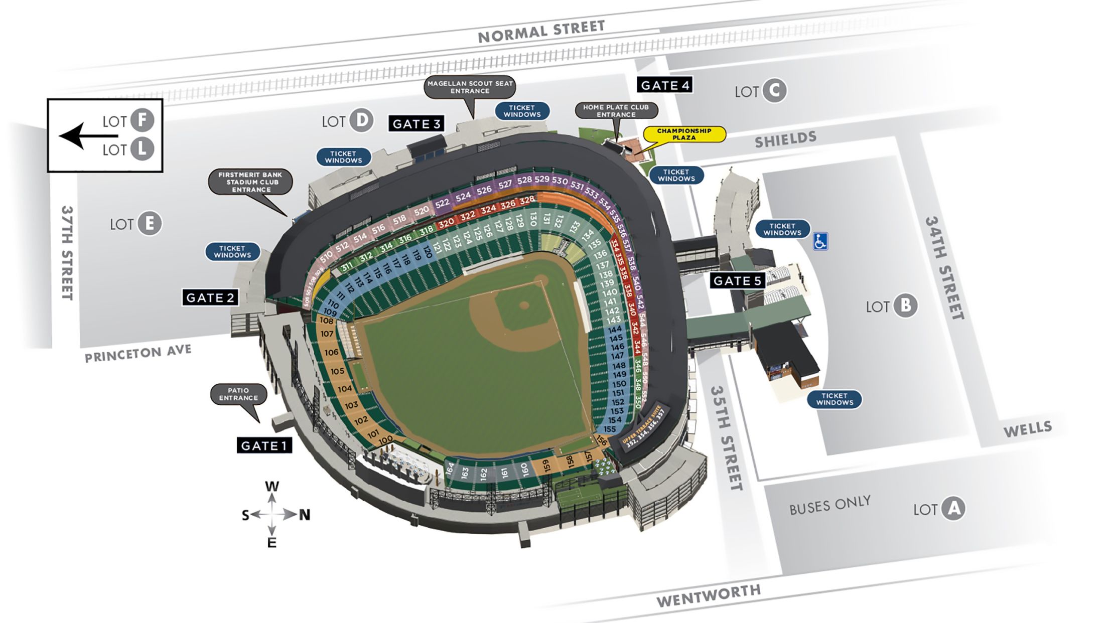 Entrando al Guaranteed Rate Field Entry Gates | Los White Sox de Chicago