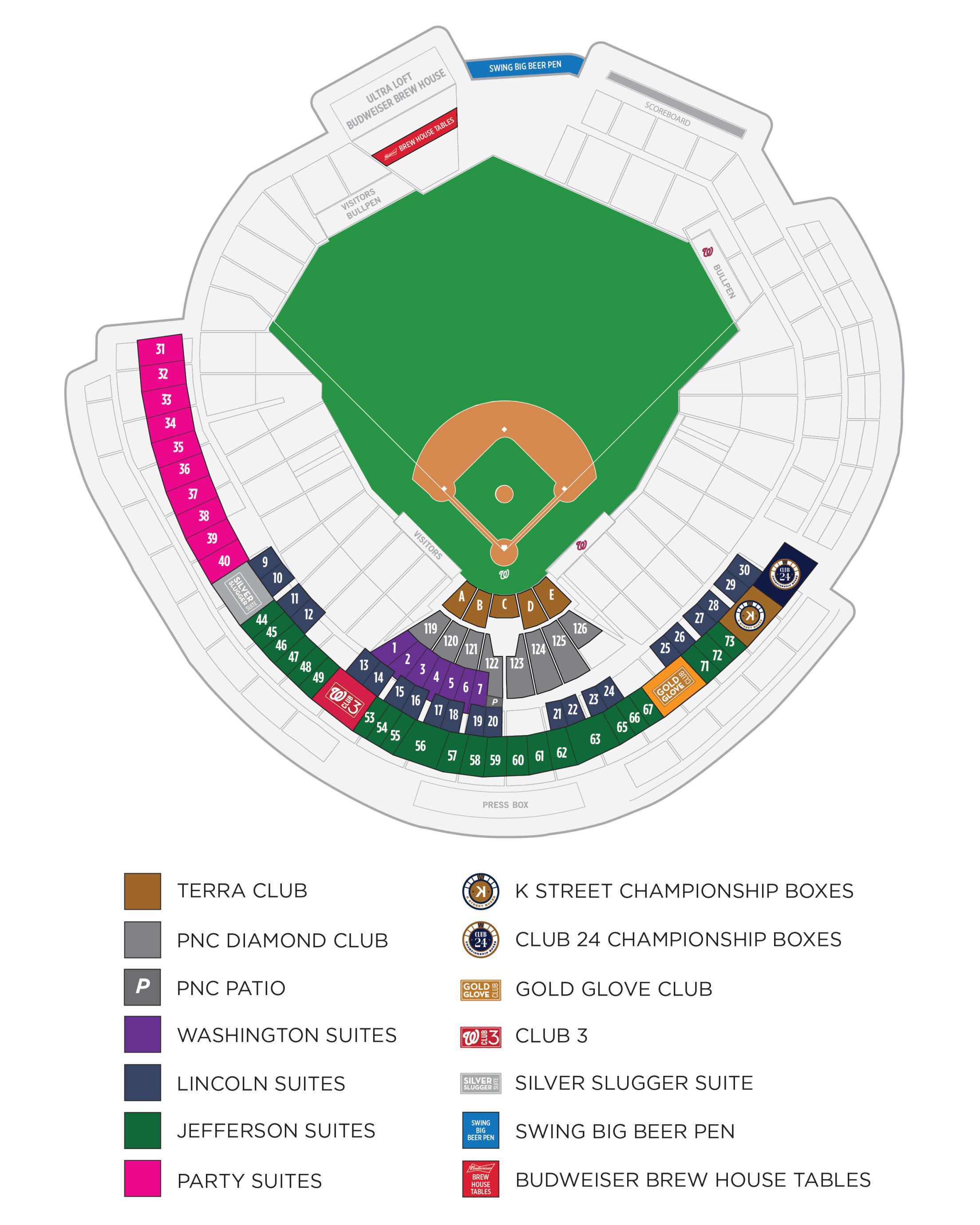 Suites & Premium Seating | Washington Nationals