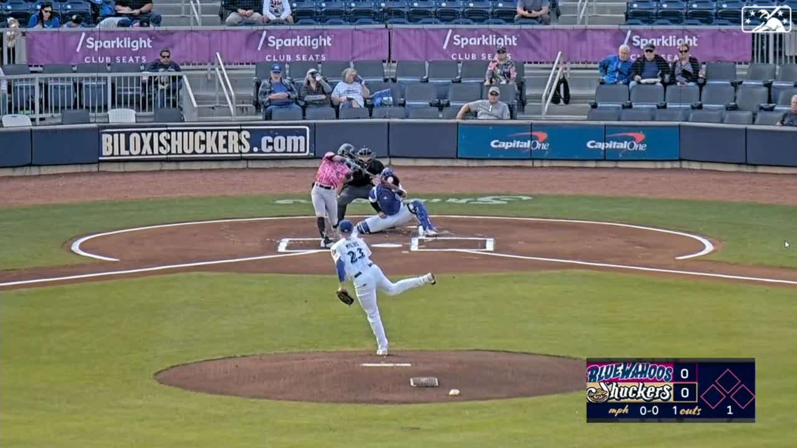 Nasim Nunez launches first homer