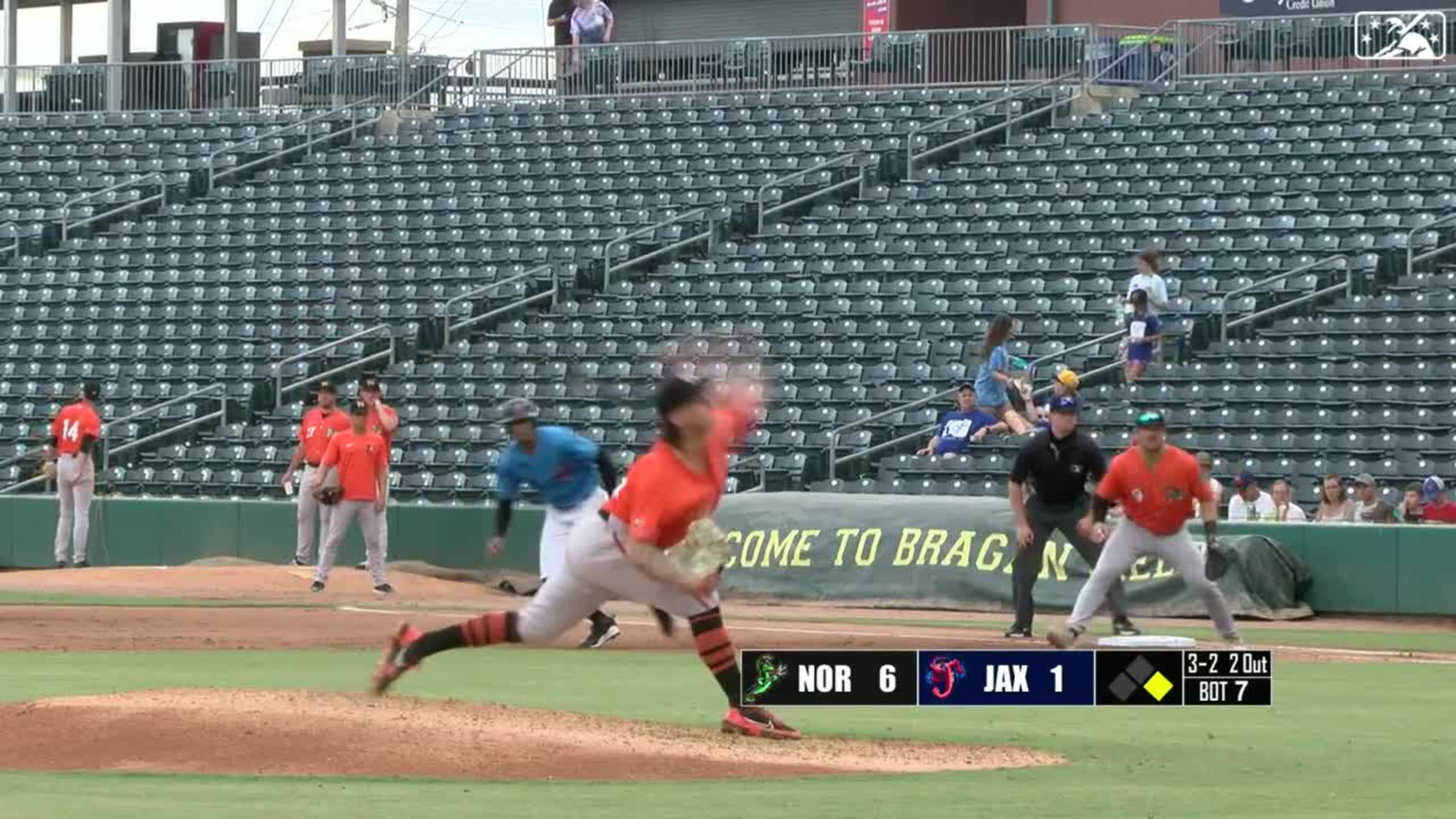 DL Hall strikes out four