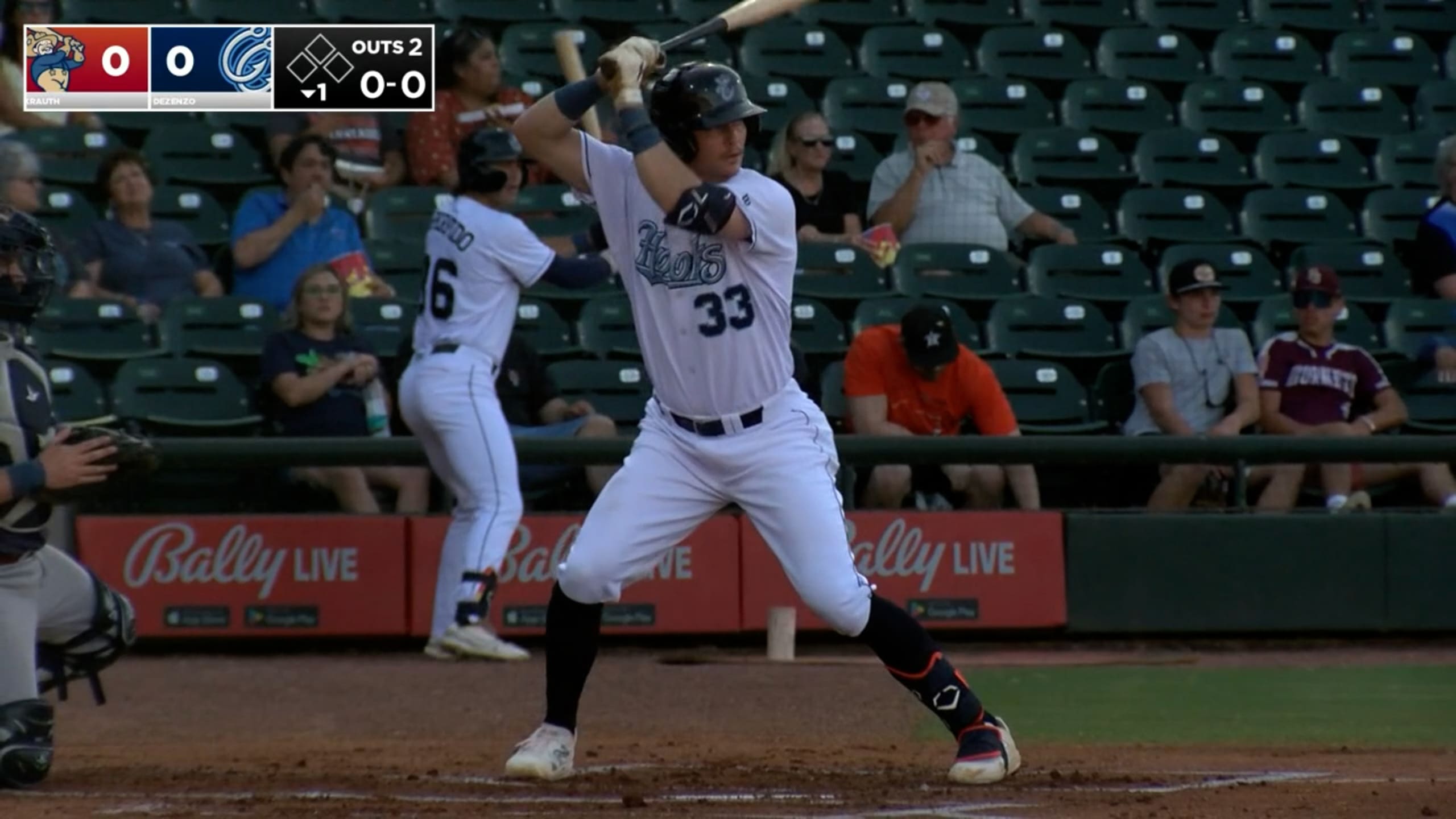 Zach Dezenzo's four-hit game Zach Dezenzo's four-hit game