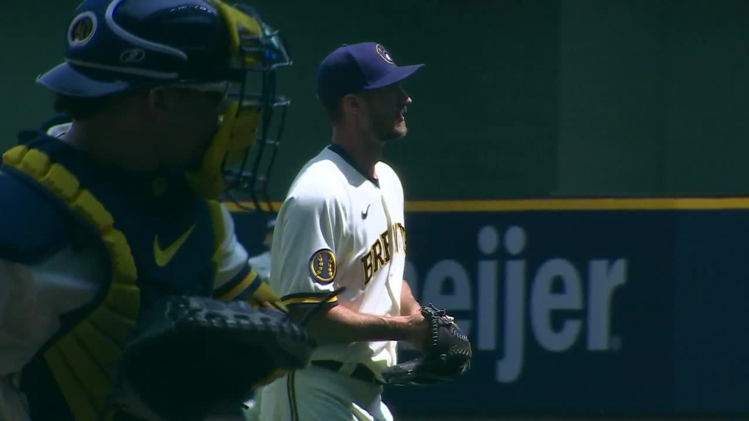 Colin Rea fans eight