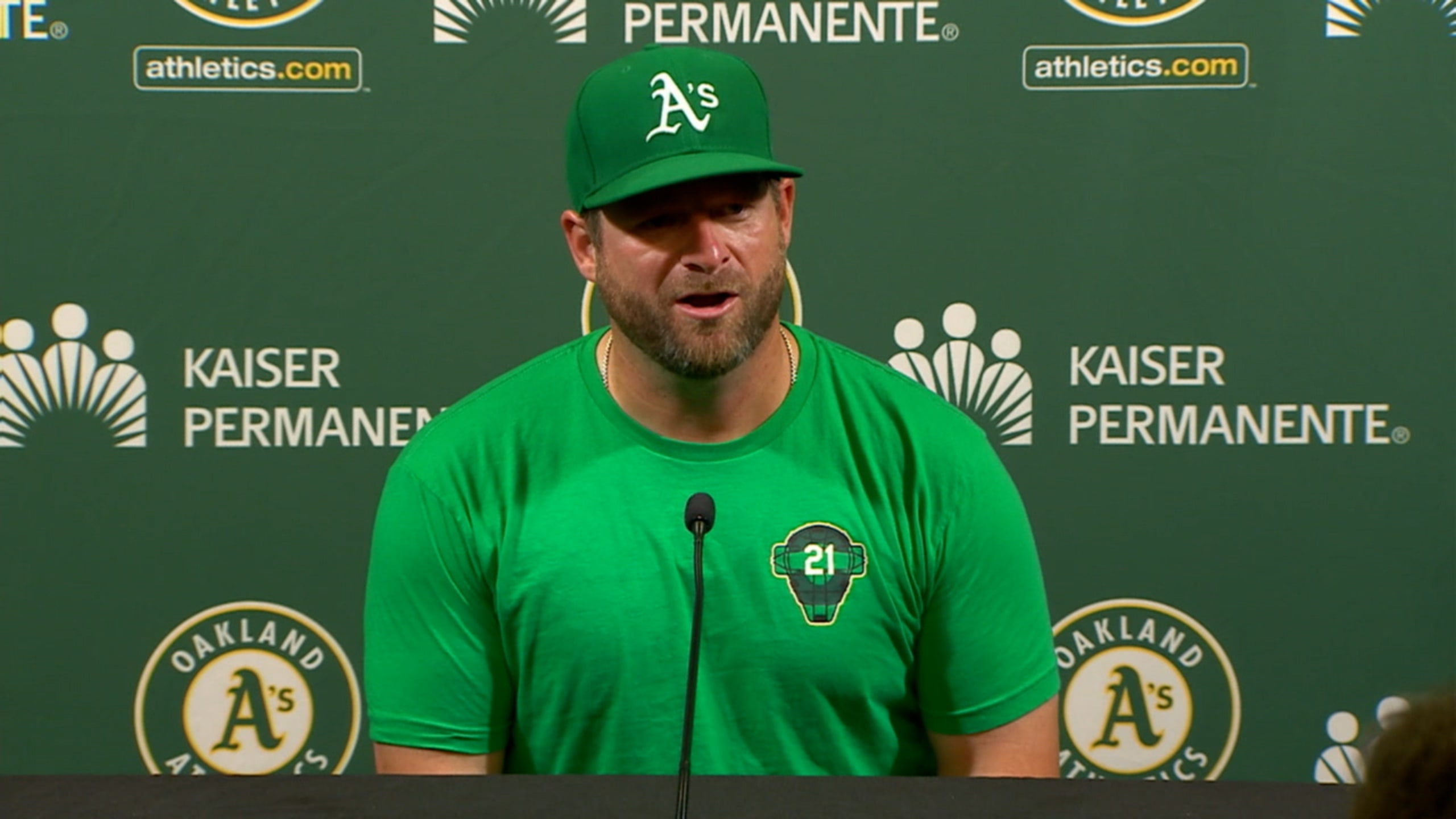 Stephen Vogt talks home run