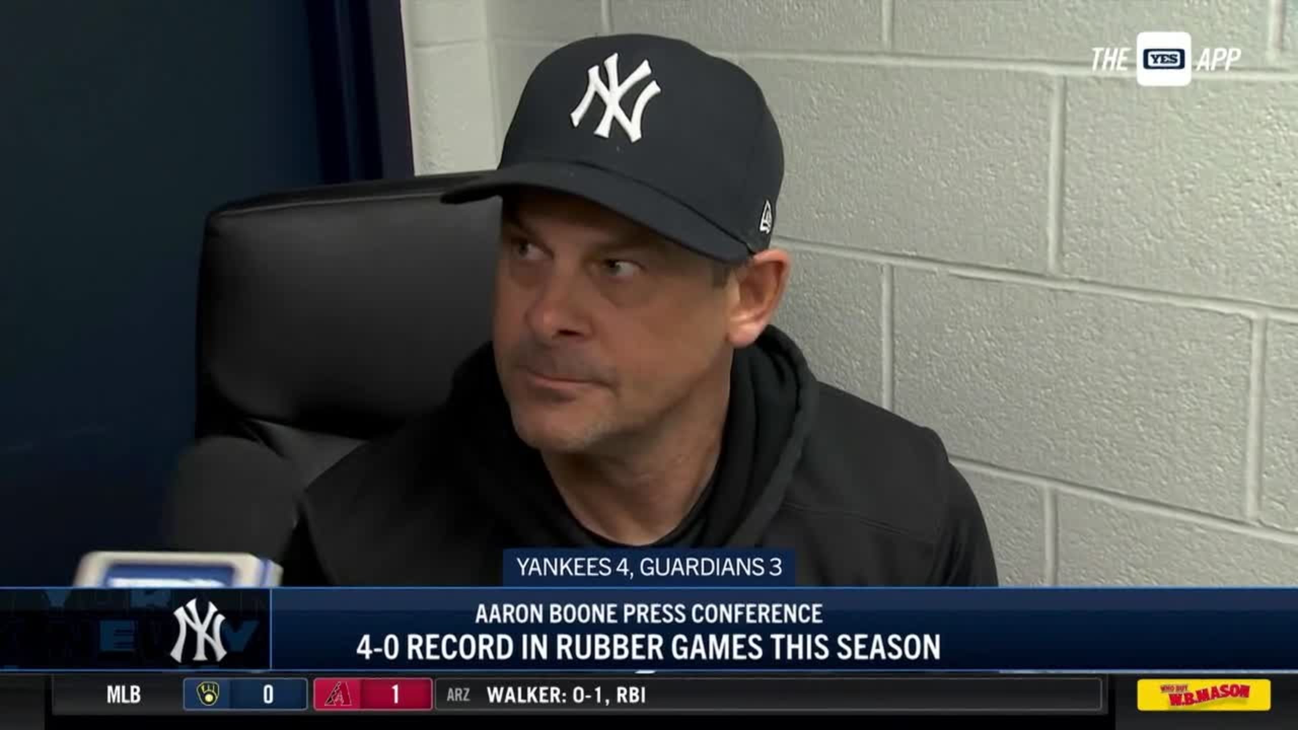 Aaron Boone on ejection and win Aaron Boone on ejection and win