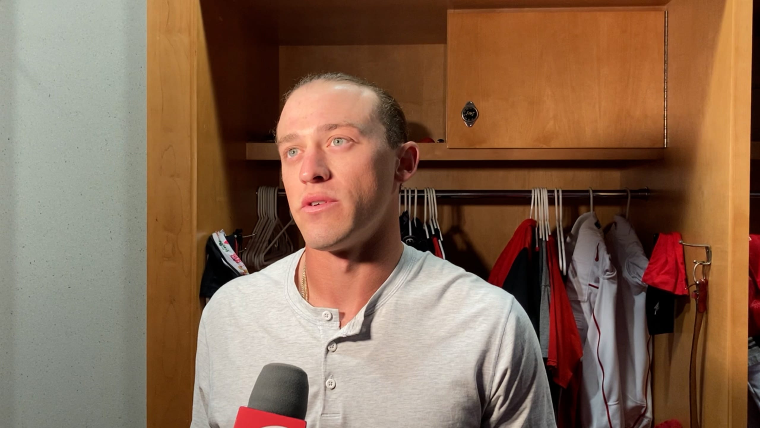 TJ Friedl on his leg injury