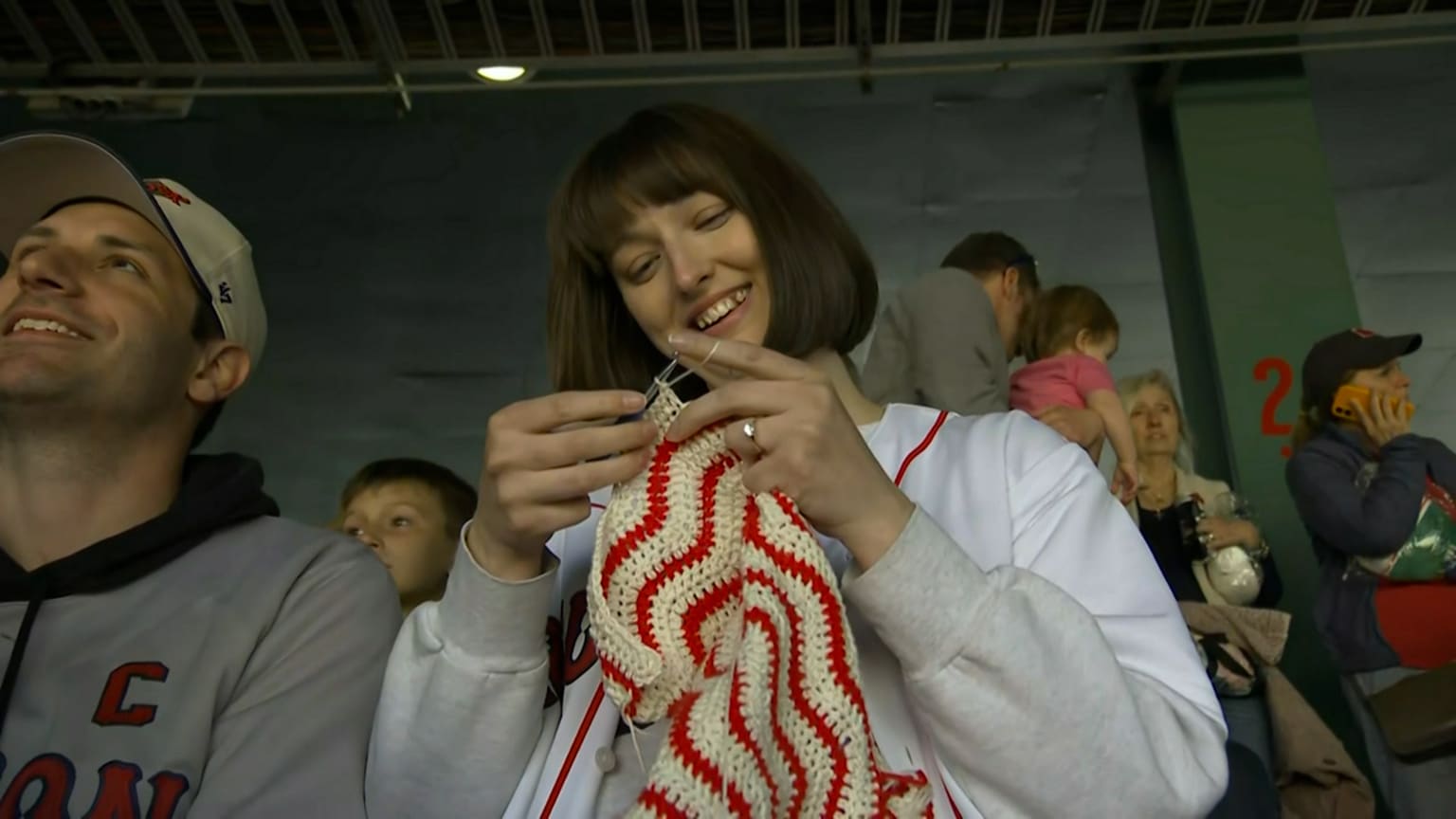 Red Sox fan crochets for Garrett Crochet | 04/24/2025 | MLB.com