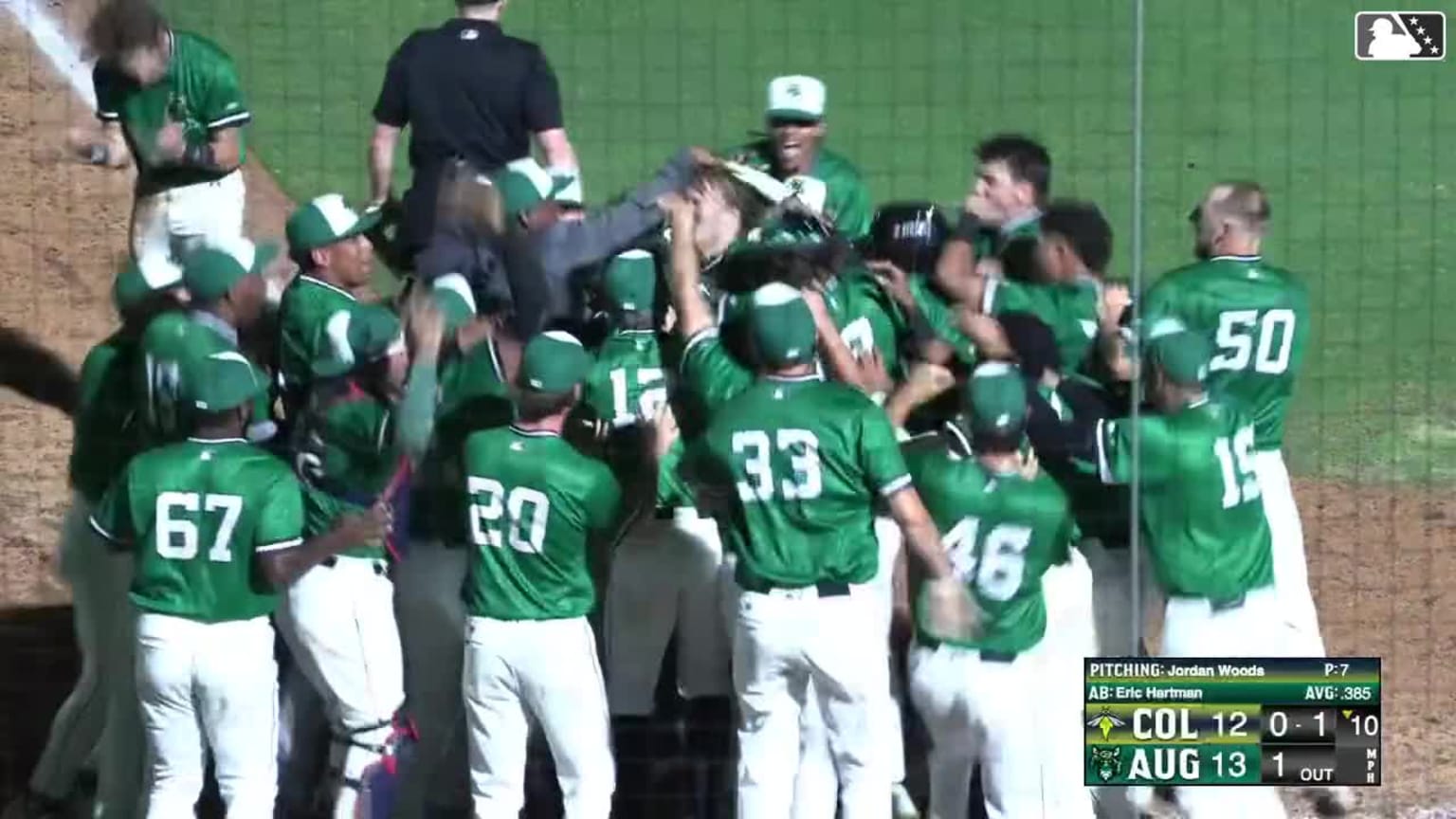 Eric Hartman's walk-off two-run home run | 07/04/2025 | Los Pirates de ...