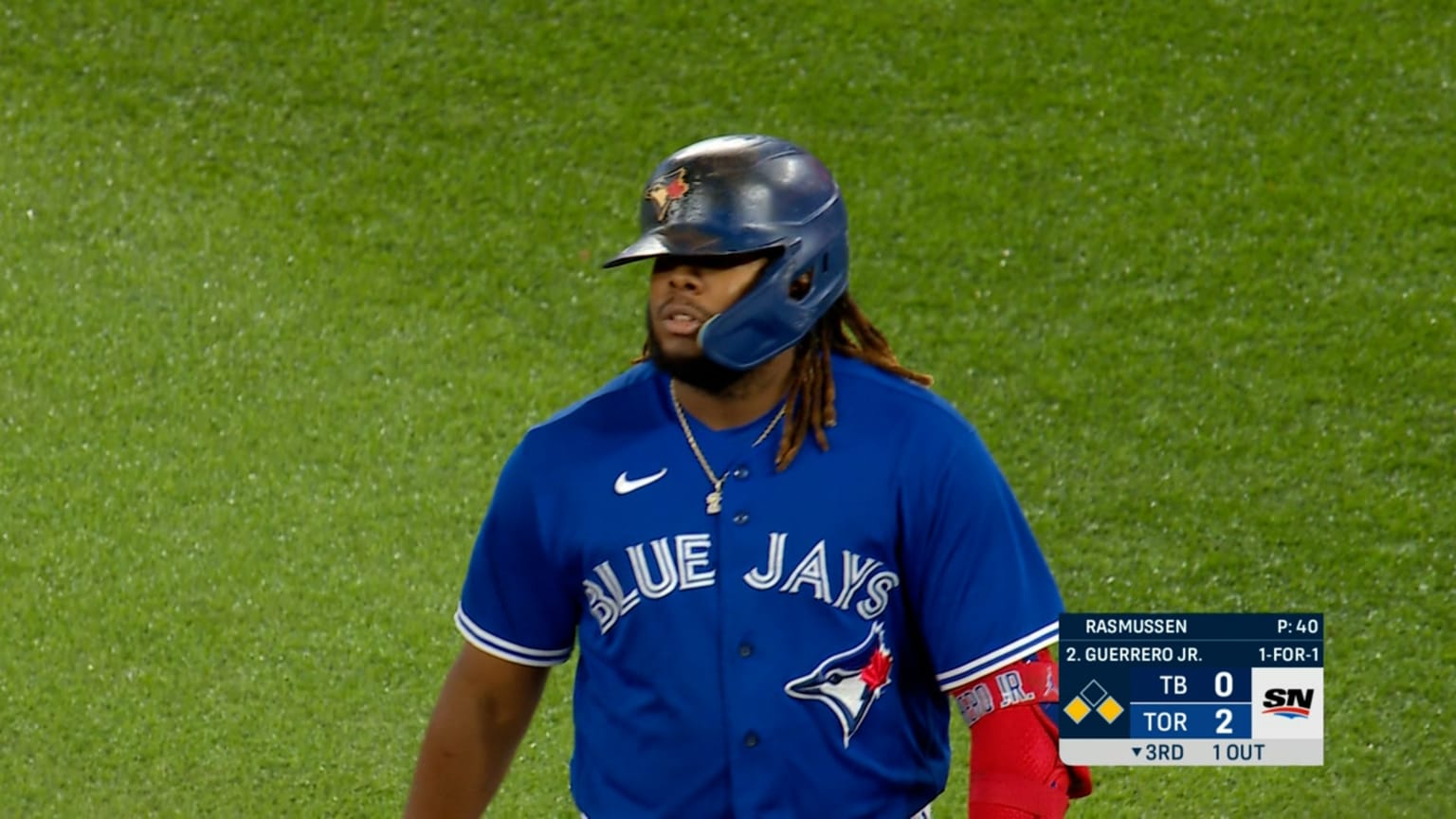 Vladdy Jr. knocks an RBI groundout to short | 09/14/2022 | Toronto Blue ...