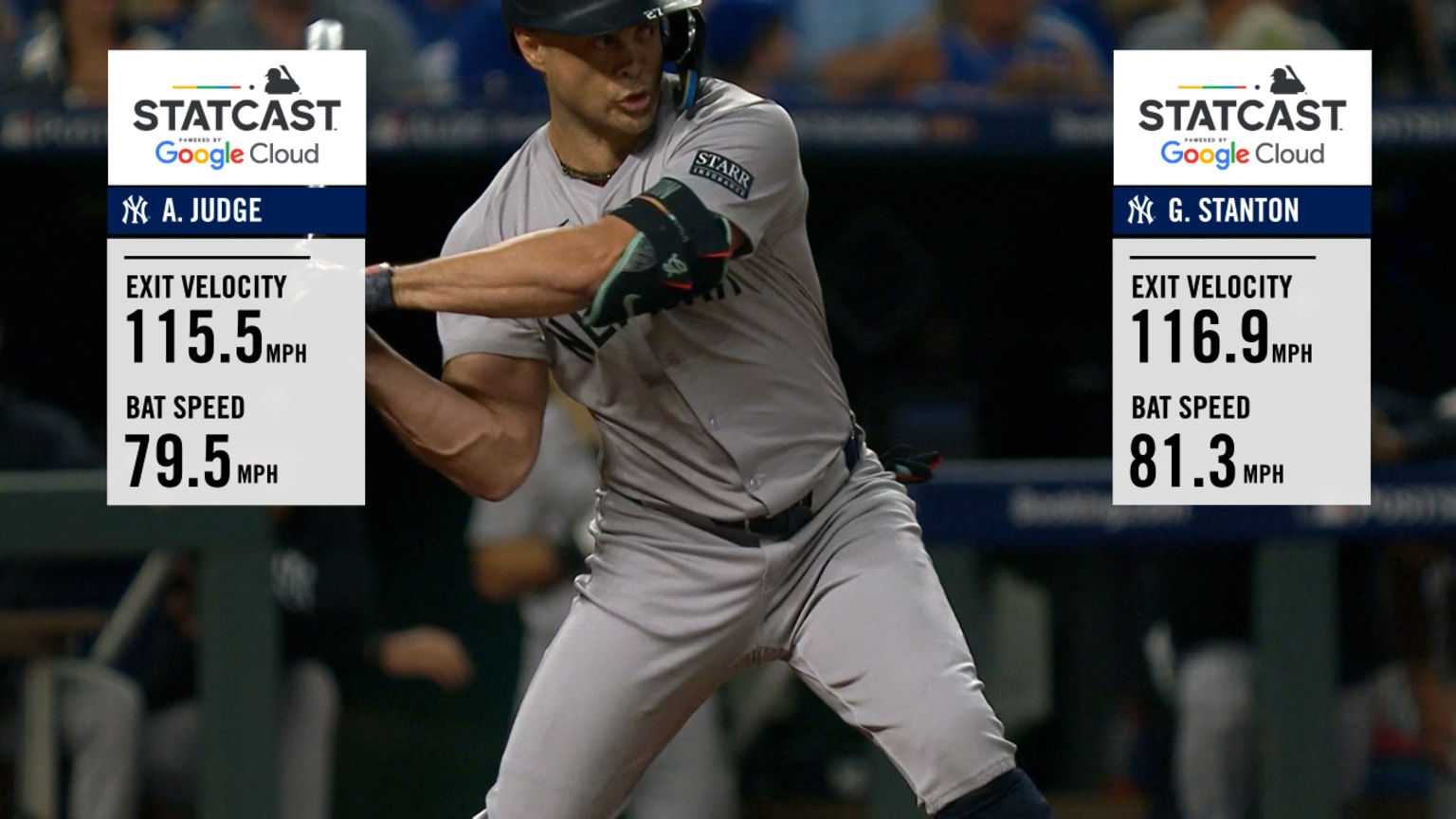 Judge and Stanton's at-bats against Erceg's heat | 10/10/2024 | Tampa ...