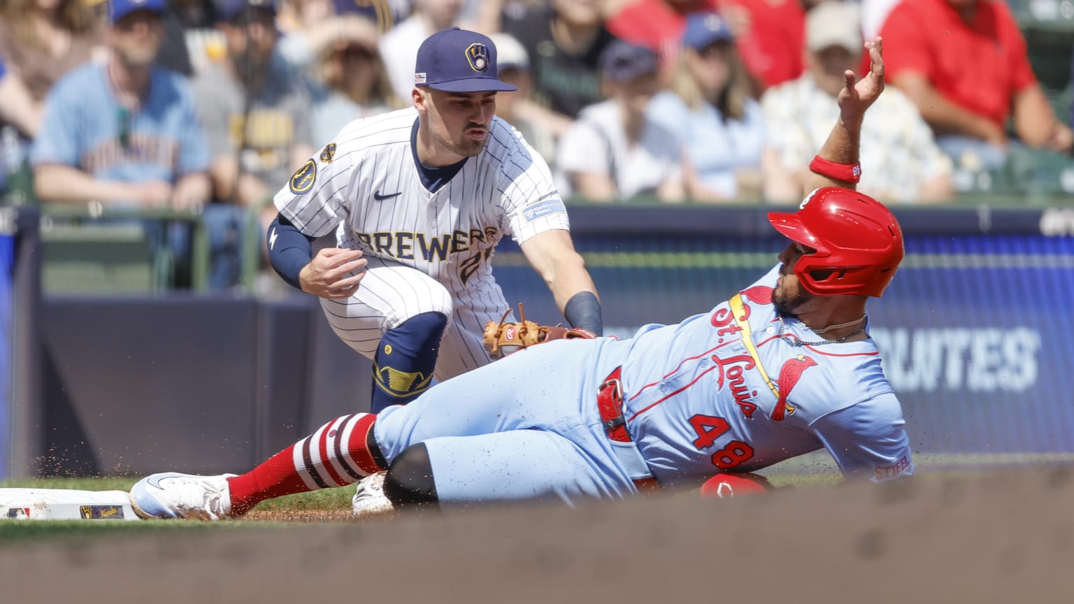 Jackson Chourio nabs Iván Herrera after review | 06/14/2025 | MLB.com