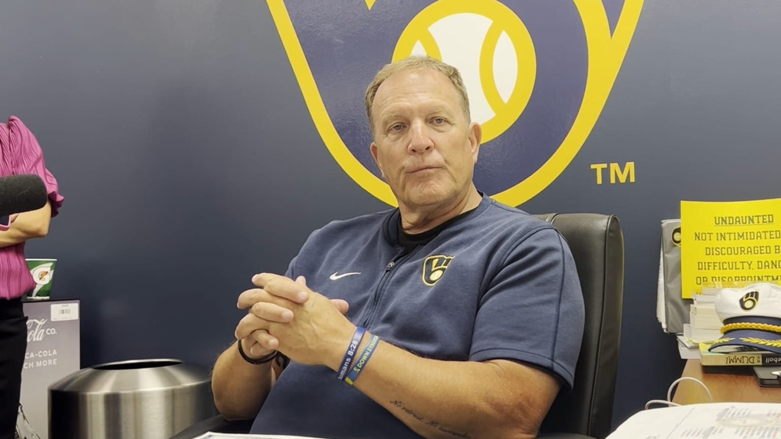 Pat Murphy discusses 'Undaunted' T-shirts | 07/10/2024 | Milwaukee Brewers