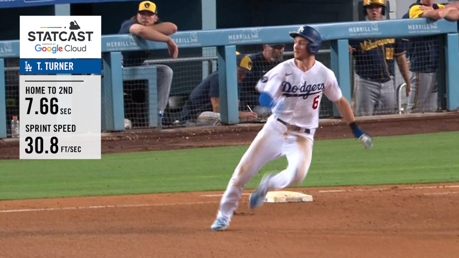 Trea Turner races 30.8 ft/sec for double | 08/24/2022 | MLB.com
