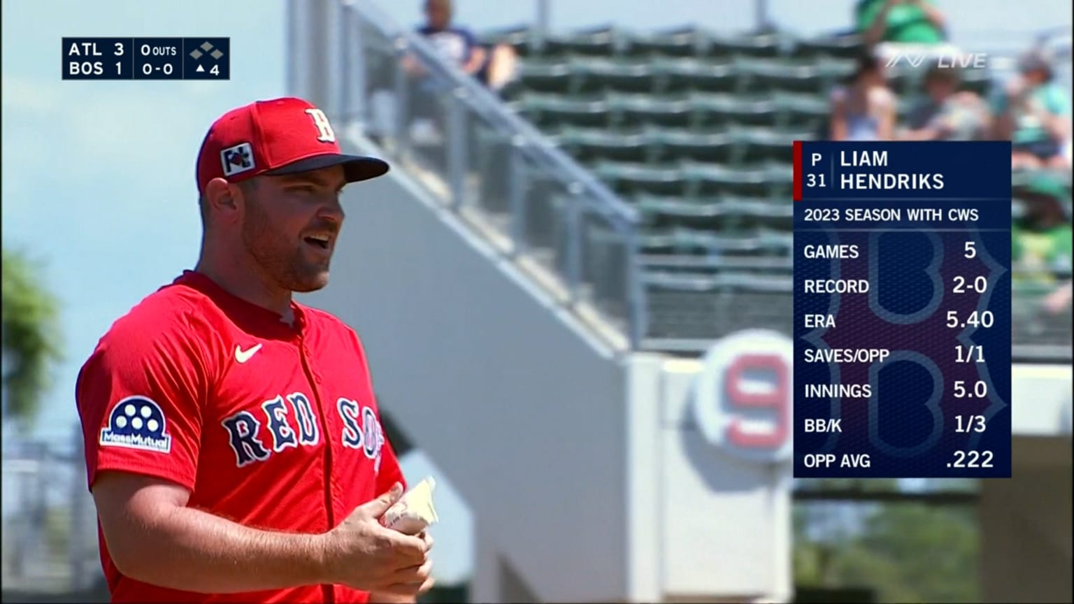 Liam Hendriks K's Garrett Cooper | 03/15/2025 | Boston Red Sox