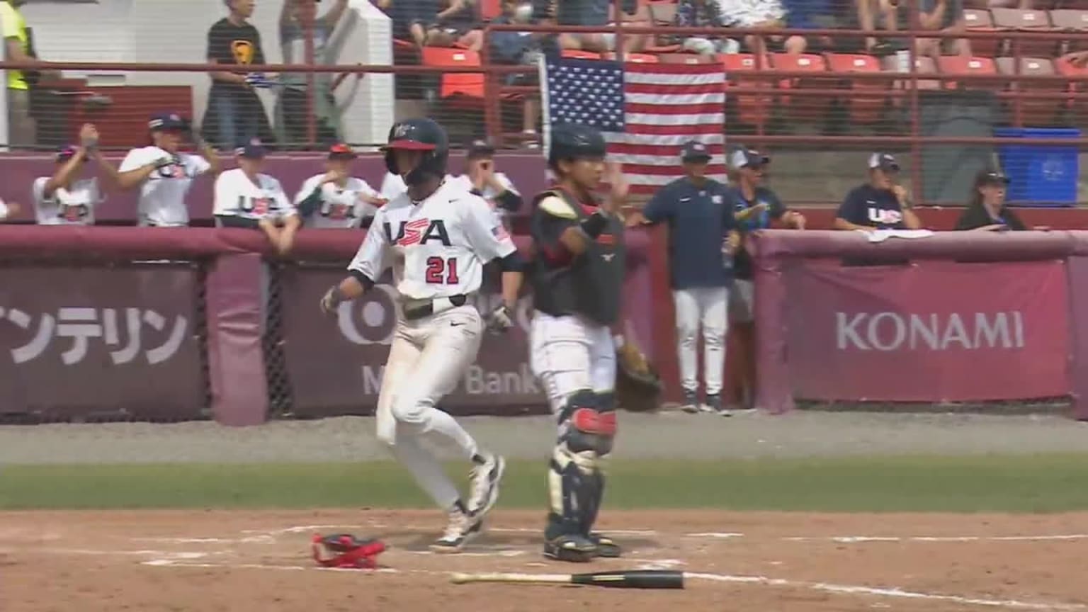 Ashton Lansdell scores on a throwing error | 04/08/2024 | Lasmayores.com