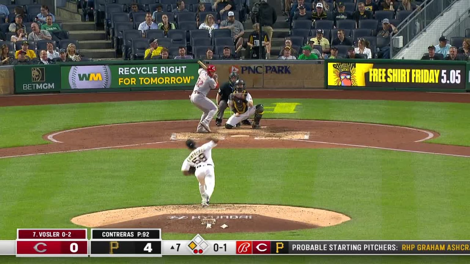 Jason Vosler taps an RBI single to shallow center | 04/20/2023 ...
