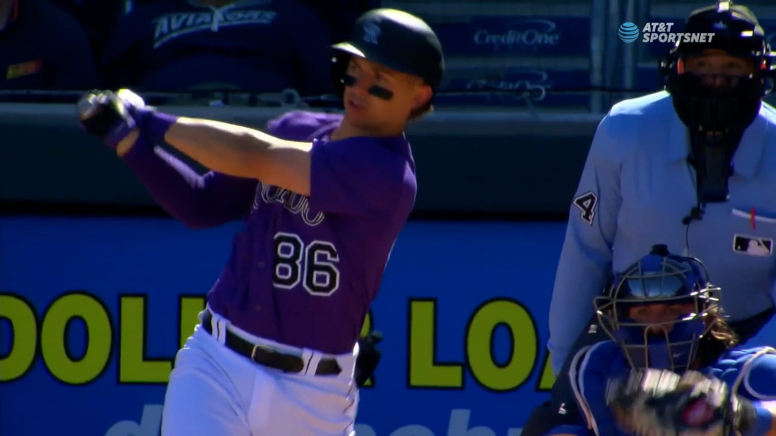 Drew Romo hits a double | 03/18/2023 | Colorado Rockies