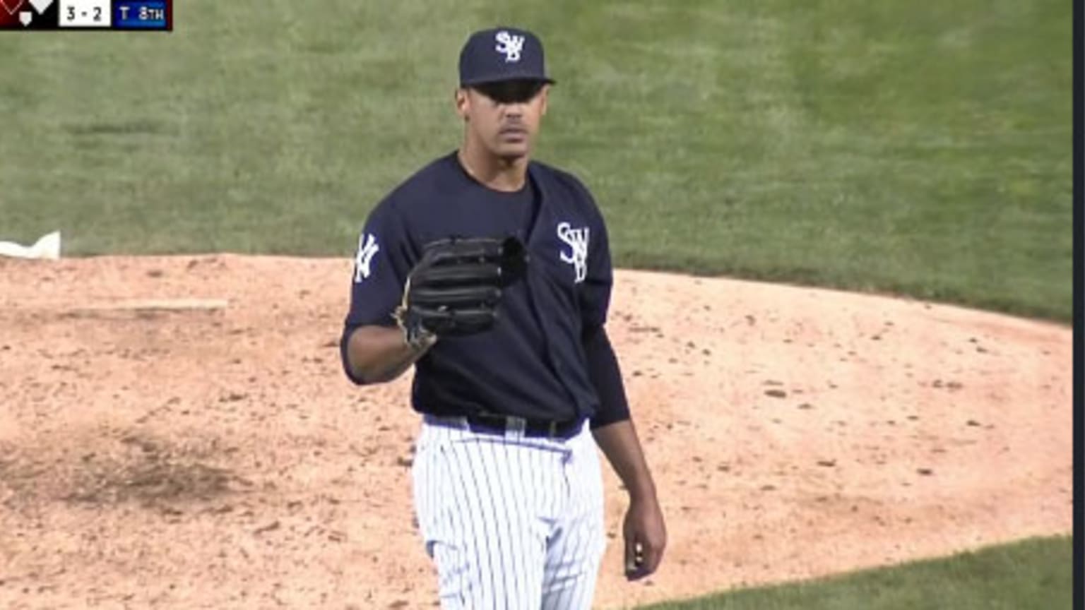 Ronald Guzmán records first pro strikeout on mound | 09/29/2022 | MLB.com