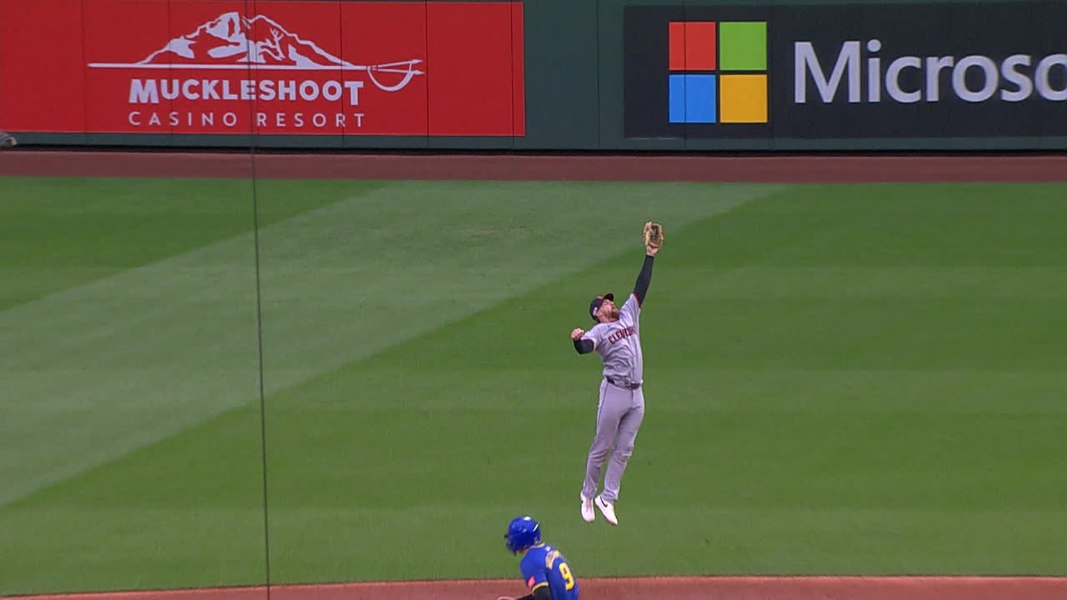 Daniel Schneemann's leaping catch | 06/13/2025 | Cleveland Guardians