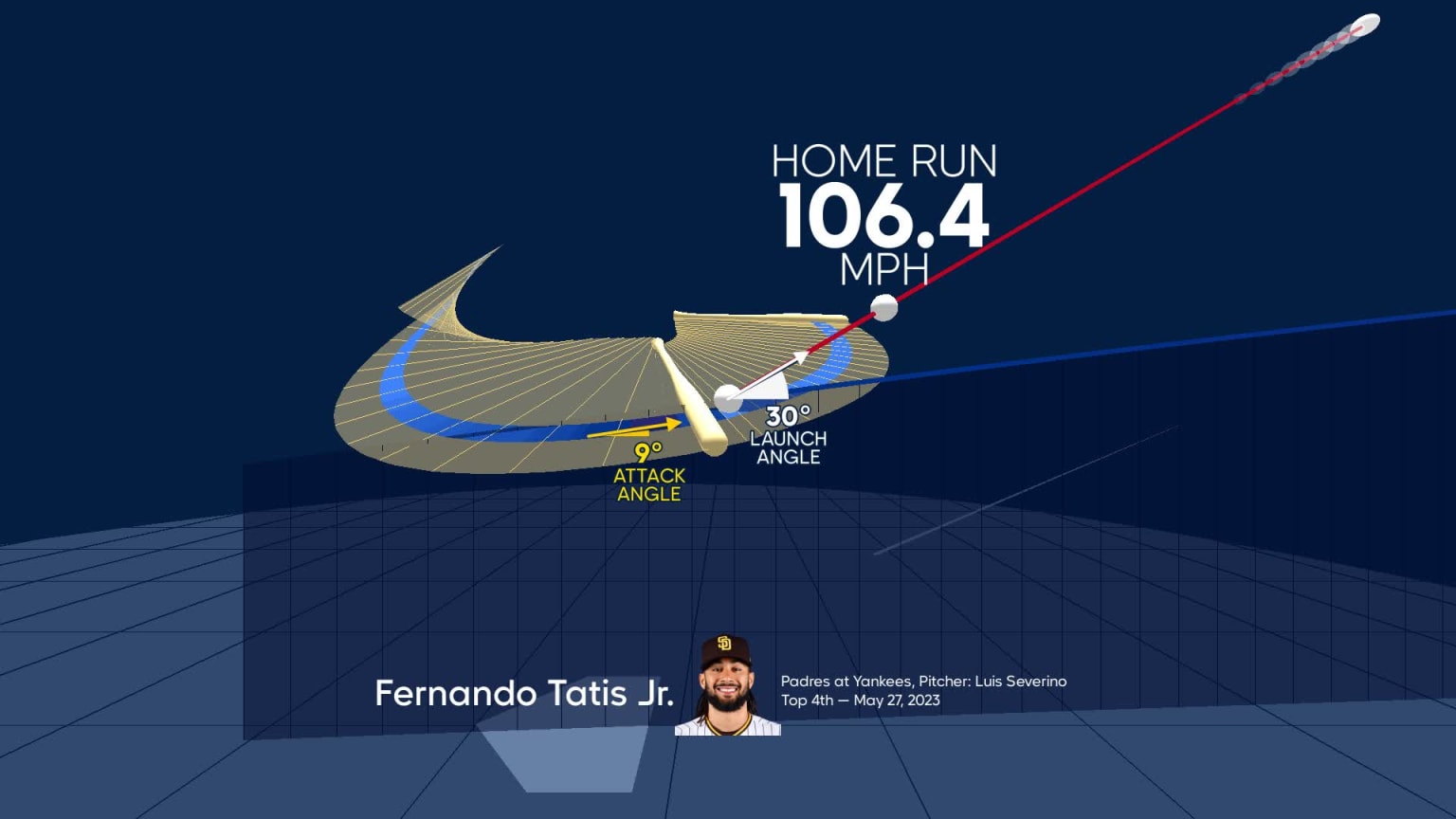 An animated look at Fernando Tatis Jr.'s home run | 05/27/2023 | MLB.com