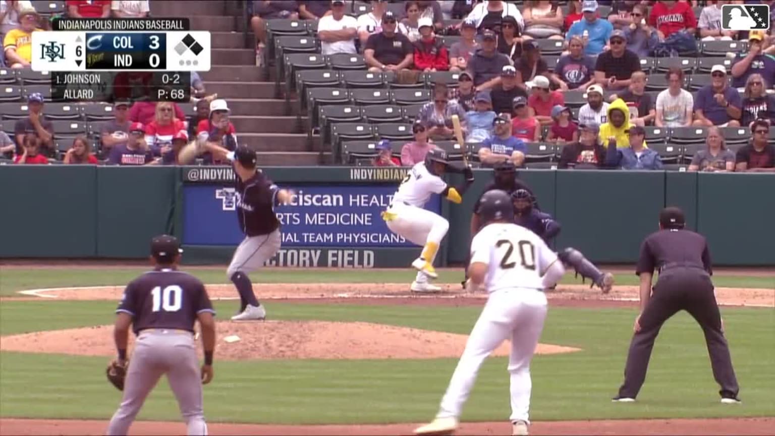 Termarr Johnson homers (4) on a fly ball to right center field. Nick ...
