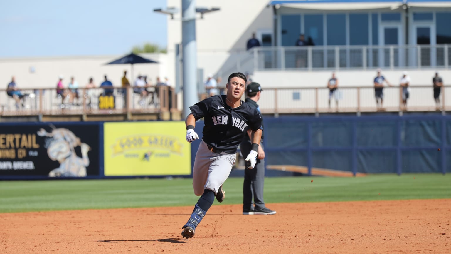 Anthony Volpe lines an RBI triple into right field | 02/27/2024 | MLB.com