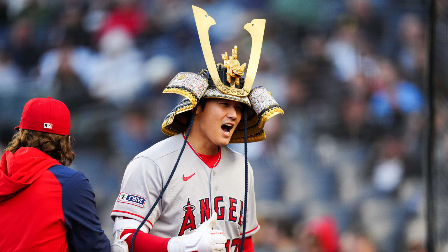 Angels celebrate homers with traditional samurai hat | 06/25/2023 | Los ...