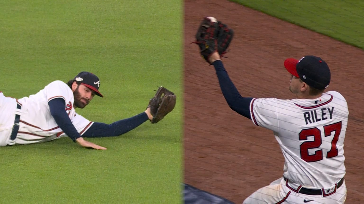 Swanson, Riley make incredible catches | Curtain Call | 10/12/2022 ...