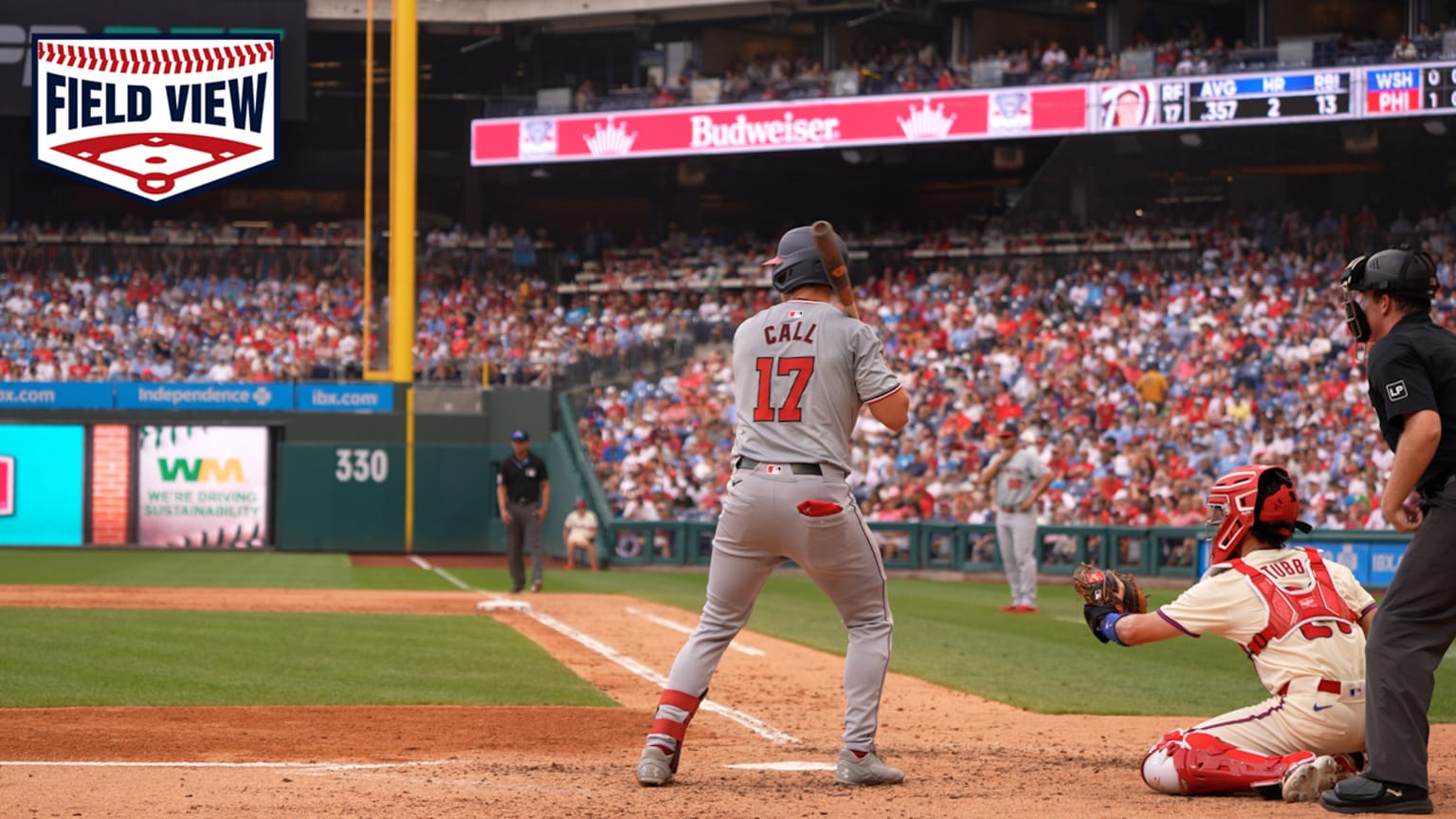 Field View: Alex Call crushes a homer | 08/18/2024 | Washington Nationals