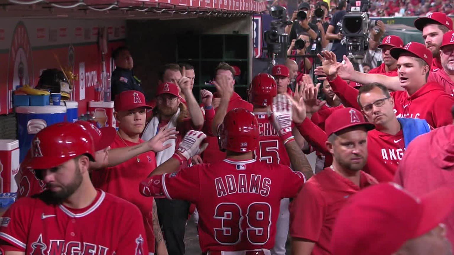 Adams hits a sacrifice fly for his first career RBI | 09/08/2023 | Los ...
