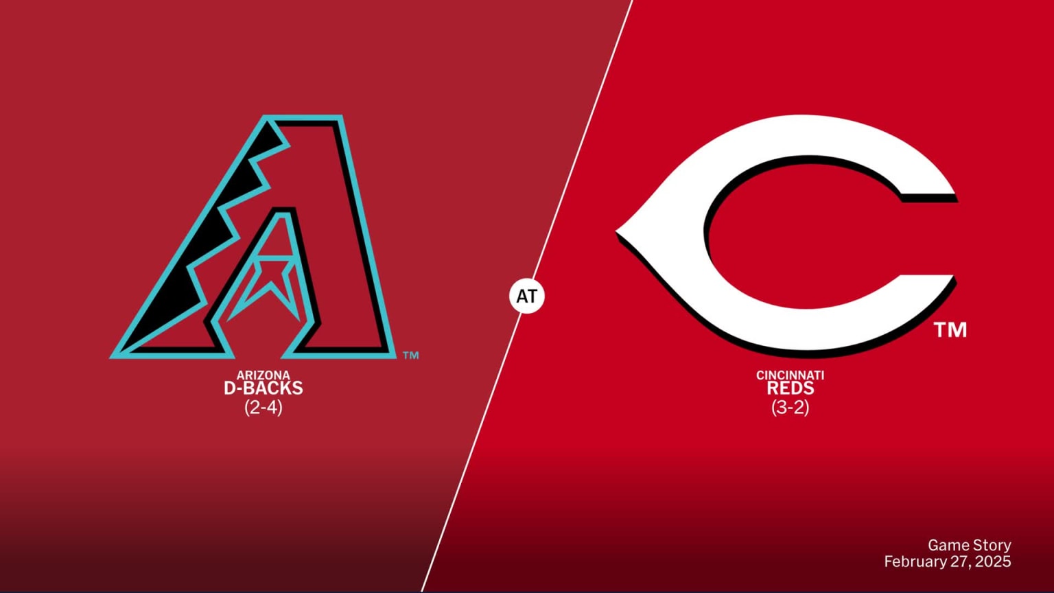 Diamondbacks at Reds - February 27, 2025: Title Slate | 02/26/2025 ...