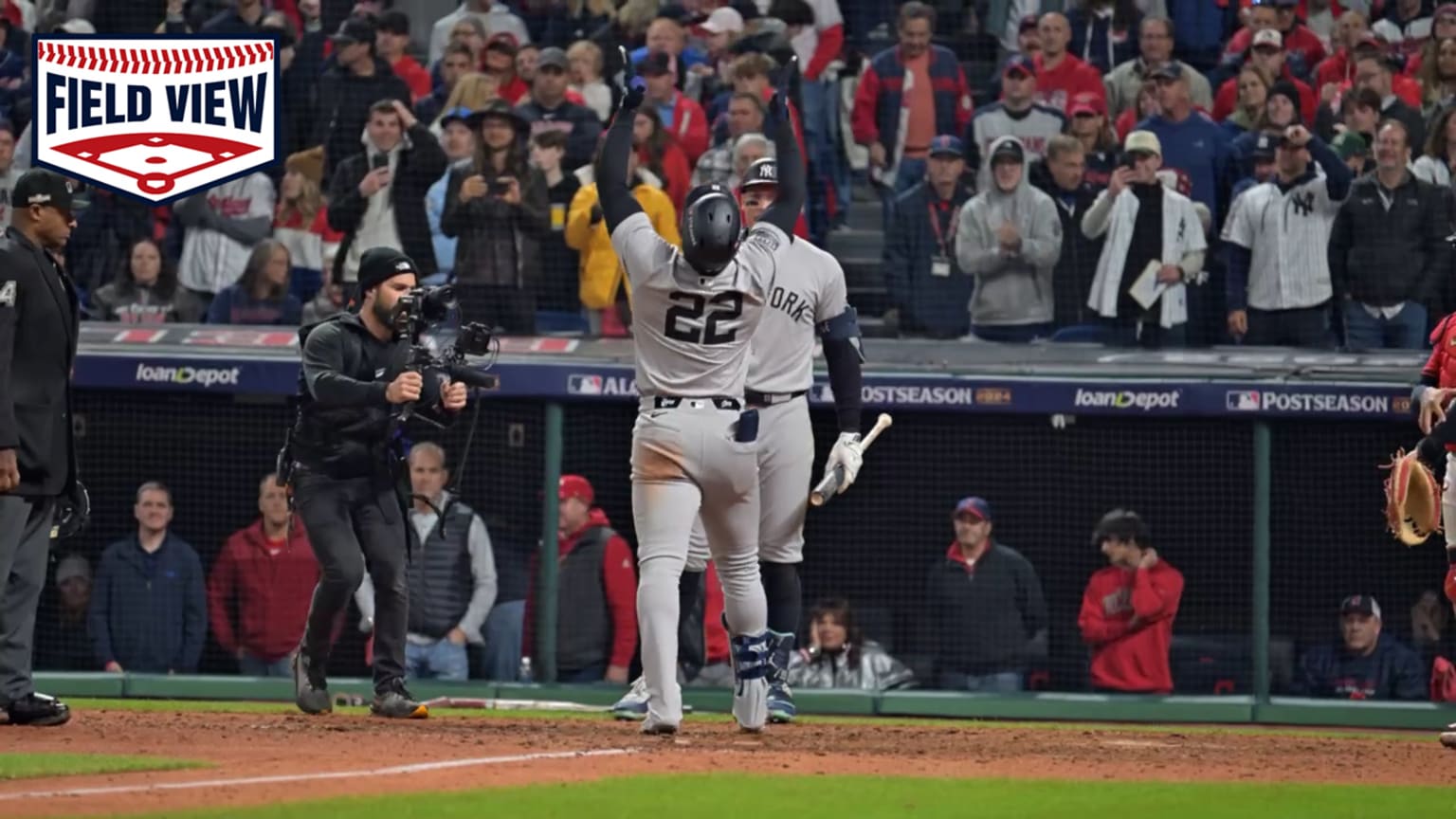 Field View: Soto's game-winning home run | 10/19/2024 | New York Yankees