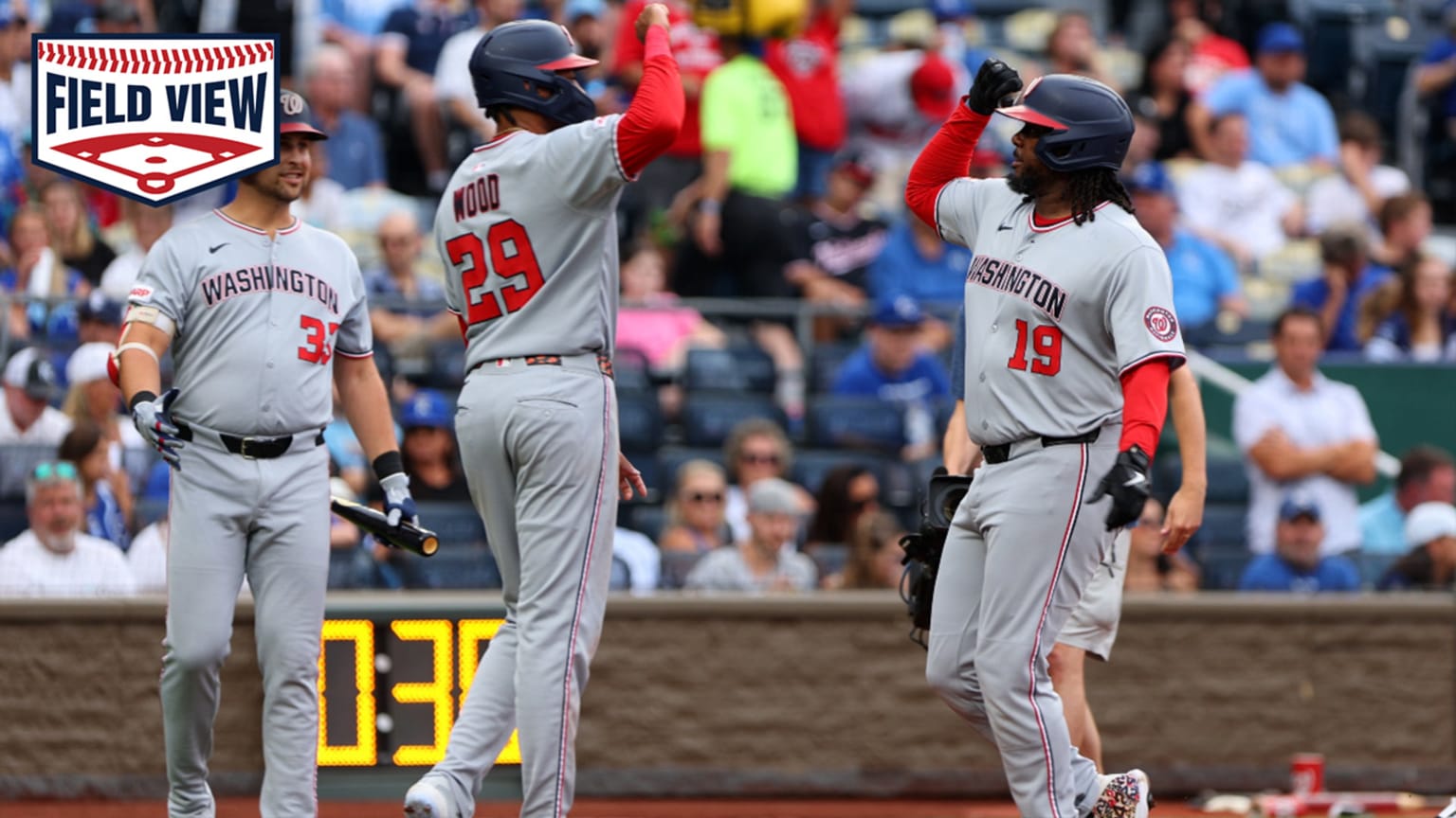 Field View: Josh Bell's two-run home run | 08/11/2025 | Washington ...