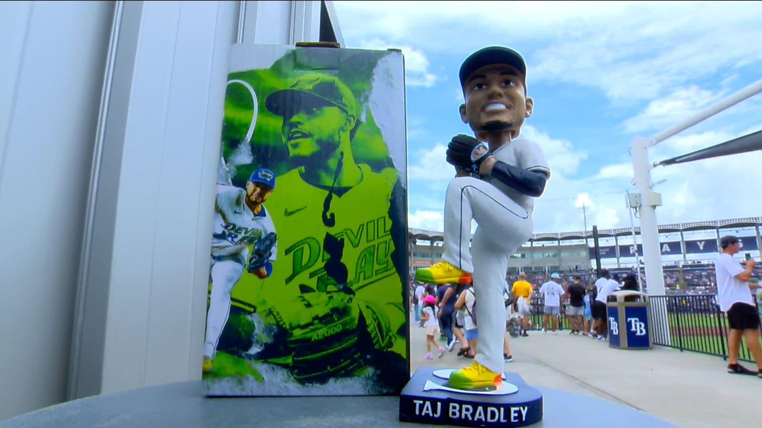Bradley's mother throws first pitch on bobblehead day | 07/02/2025 ...