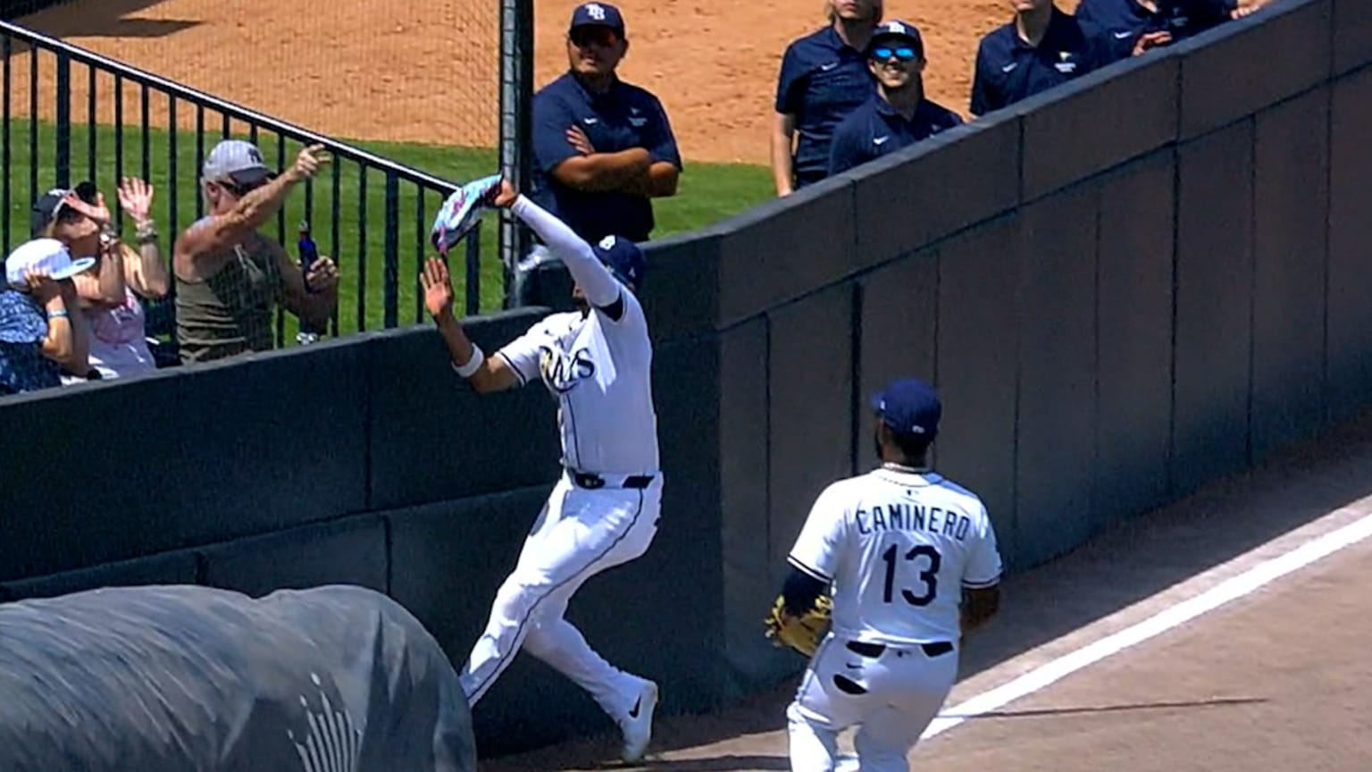Christopher Morel's running grab | 04/20/2025 | Tampa Bay Rays